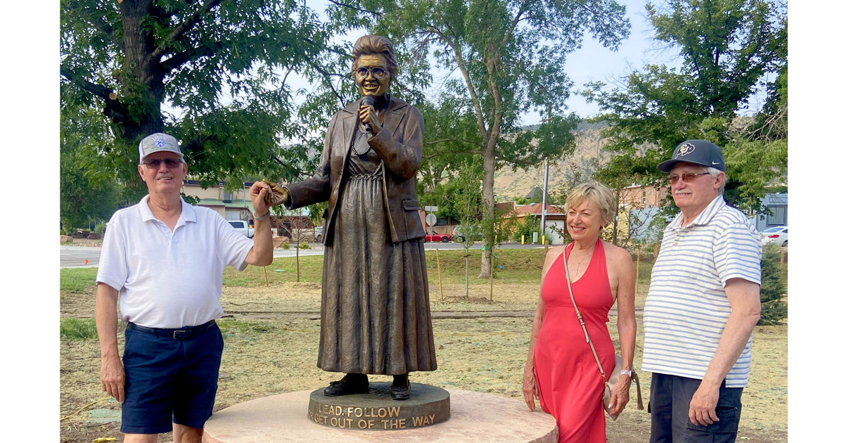 Lavern Johnson Memorial Bronze - Christine Knapp Sculpture